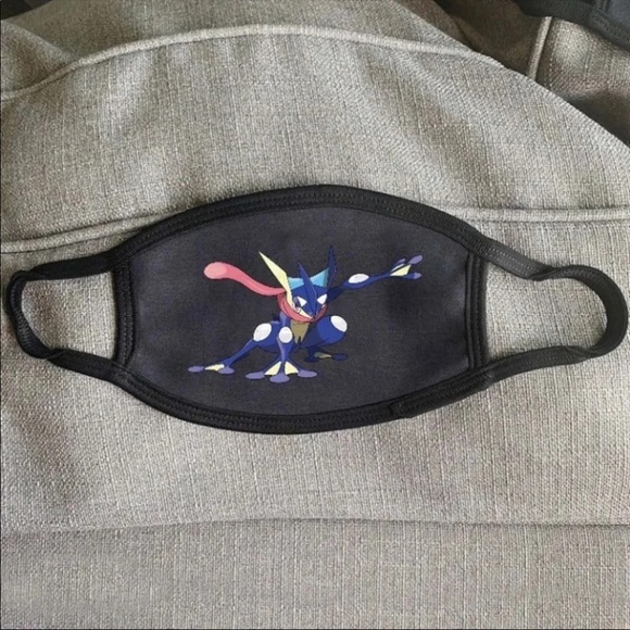 Hand Crafted | Accessories | Pokemon Greninja Froakie Anime Face Mask ...